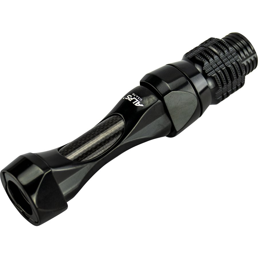 Reel Seat Alum Spin Double Blank Exposed CWG Insert -Black