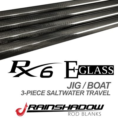 6'6" 3 pc RX6 / E-Glass Jig / Boat F MH 20-40lb. CG